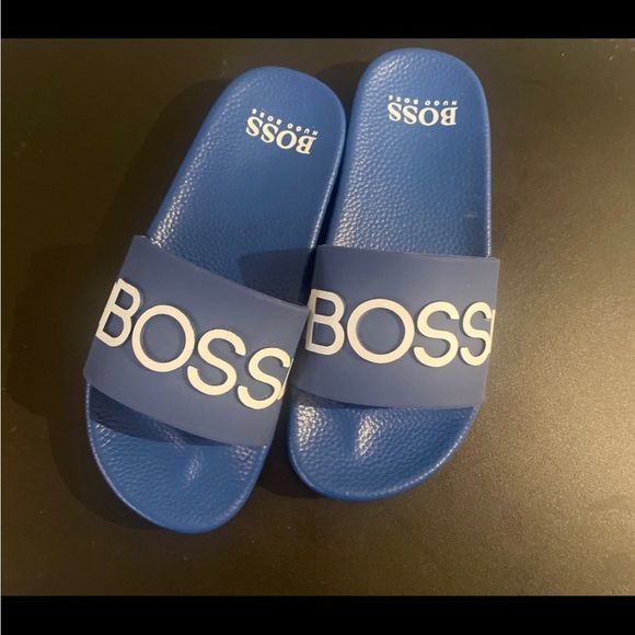 Hugo Boss | Shoes | Hugo Boss Boys Slides | Poshmark